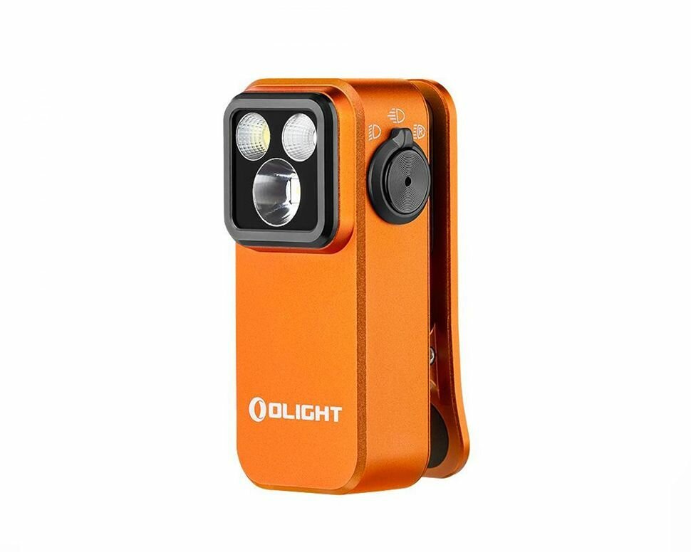 Фонарь Olight Oclip Pro Orange, Li-ion 580 mAh, 120 метров, 500 люмен (Комплект)