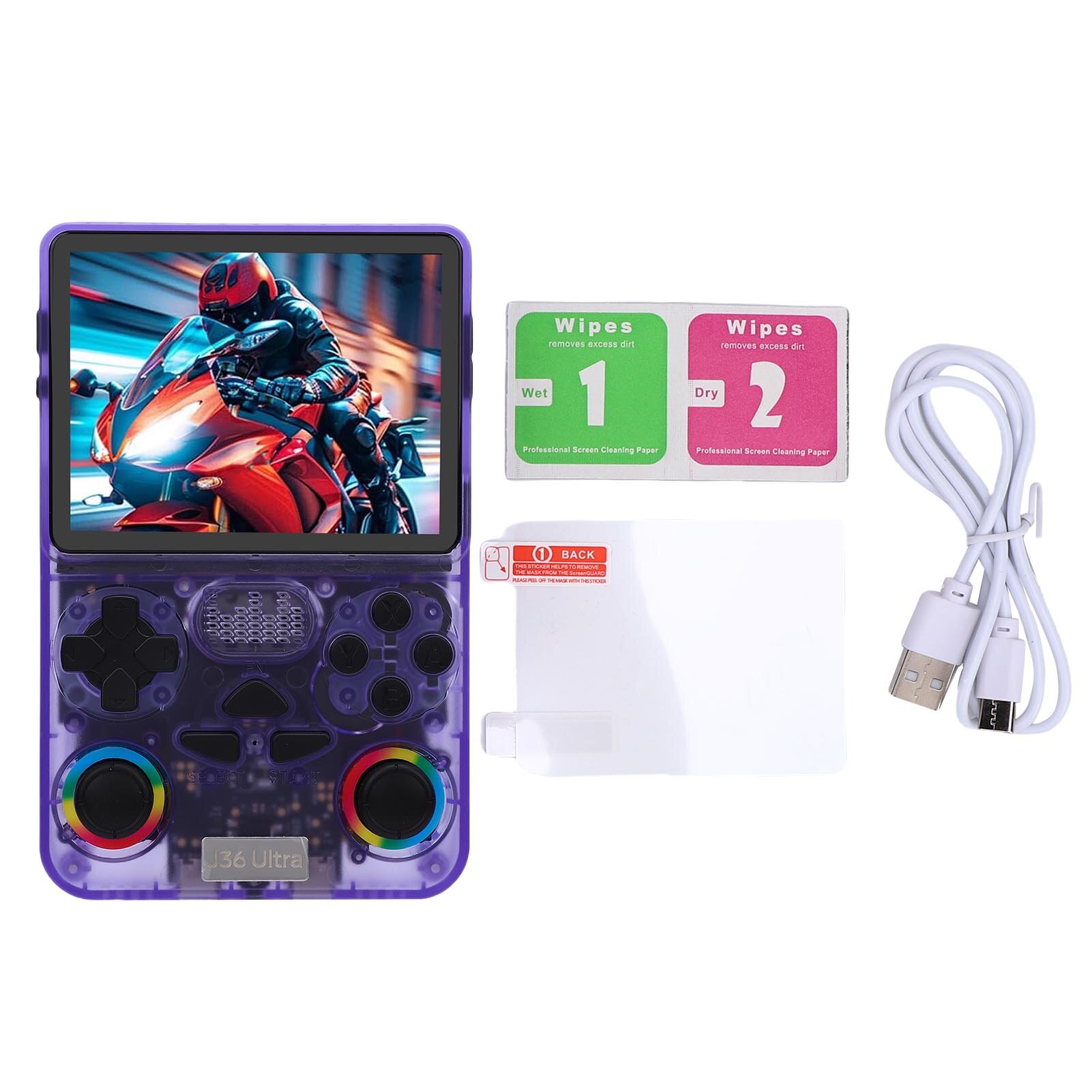 Ретро портативная игровая консоль с предустановленными 30000 играми, 3,5-дюймовым экраном и картой памяти на 64 ГБ.