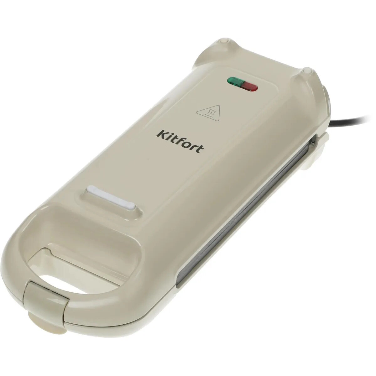 Вафельница Kitfort КТ-1690, антипригарное покрытие, 700 Вт, черный/белый