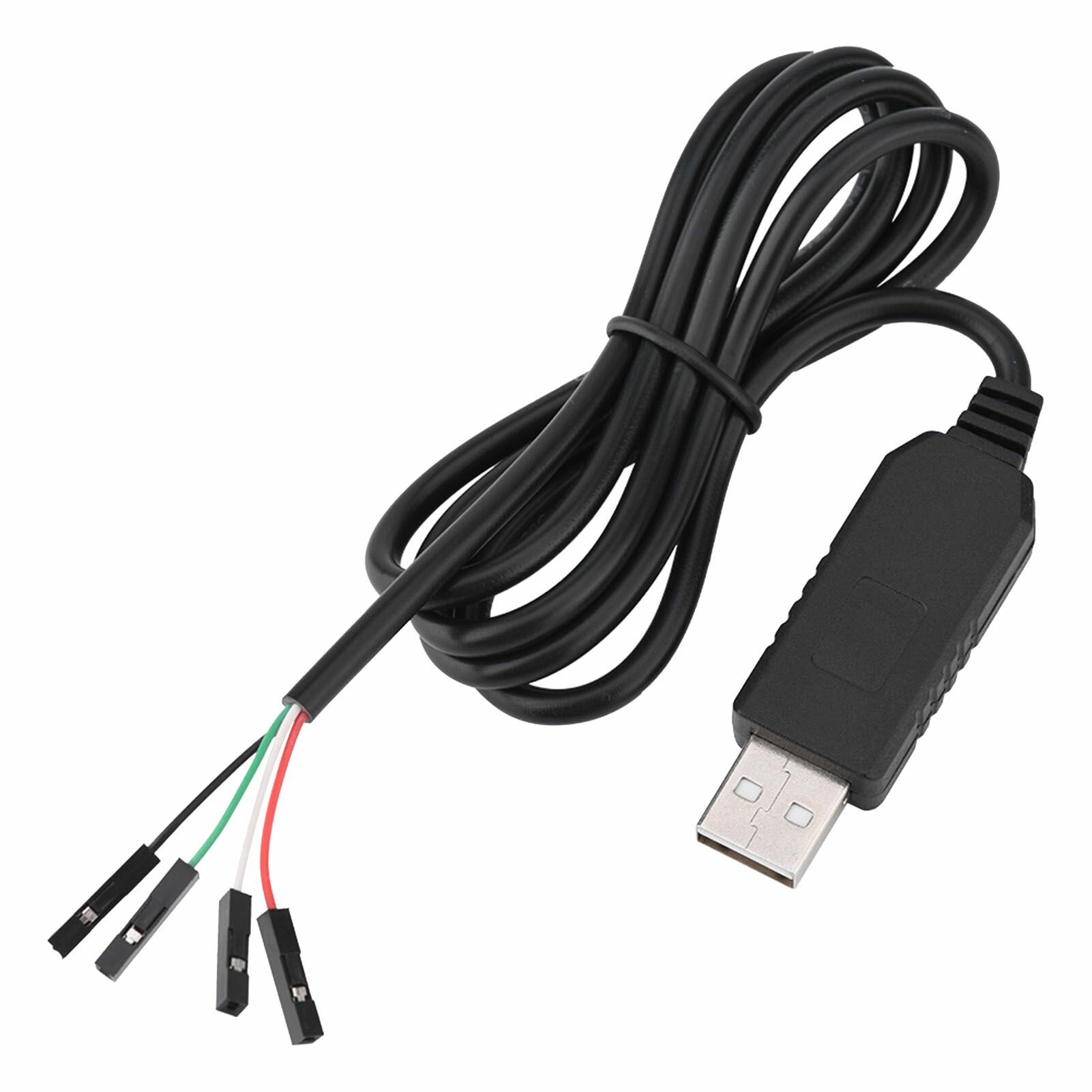 USB в COM/TTL адаптер кабель для загрузки STC, 95 см, 28 г, красный +5 В, черный GND, зеленый TXD, белый RXD