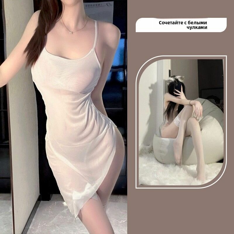 Милое платье, Ночная сорочка с тонкими бретелями униформа