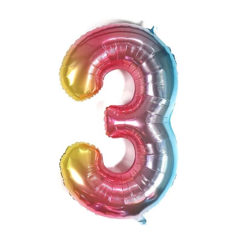 Цифровые воздушные шары, 16 дюймов, 0-9, алюминиевая пленка, для свадьбы и дня рождения