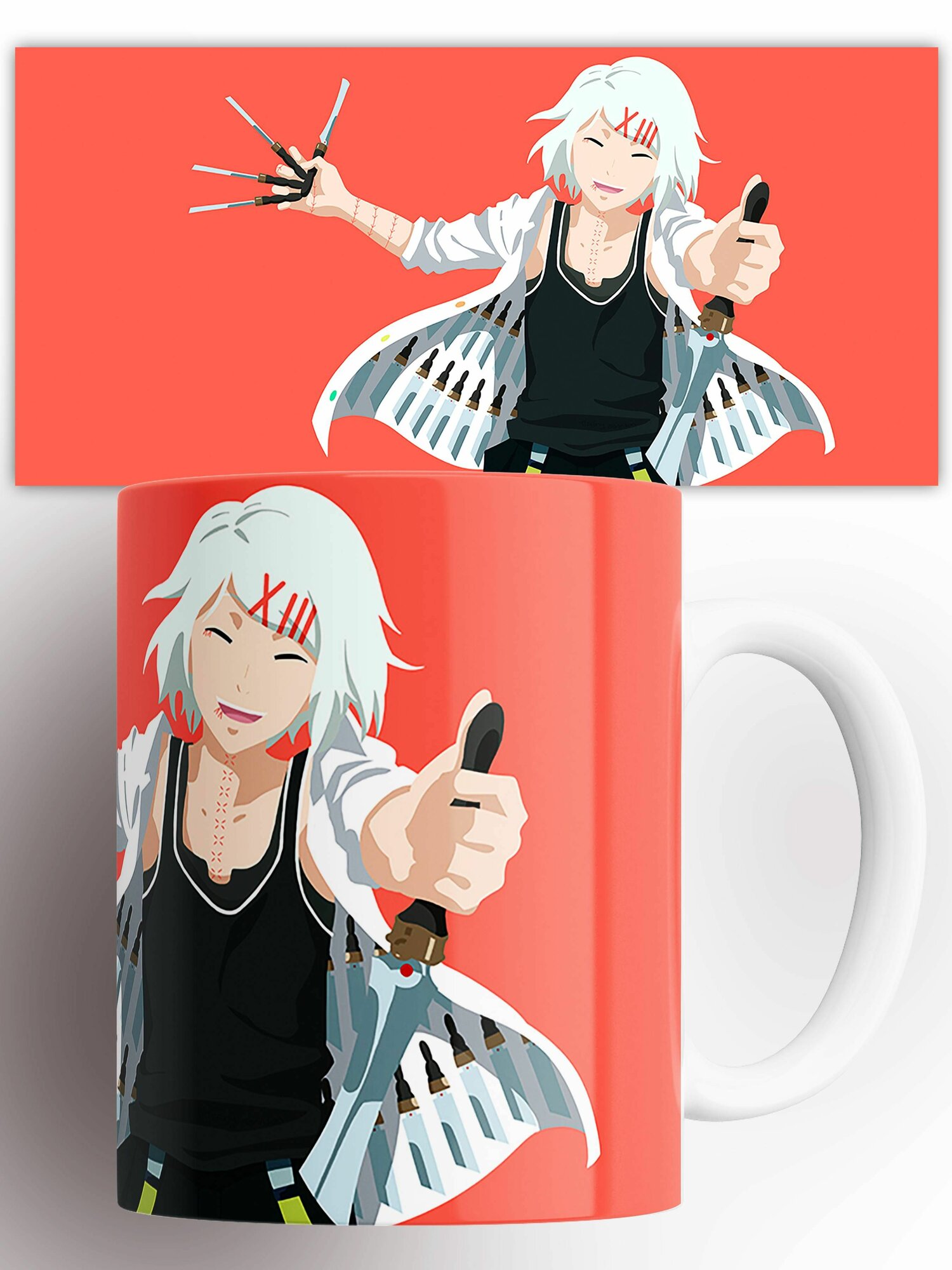 Кружка аниме Токийский гуль Сузуя Джузо 330 мл