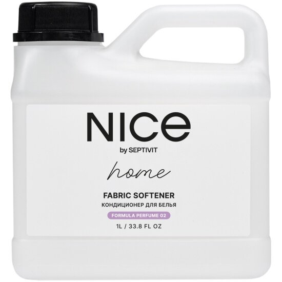 Кондиционер-ополаскиватель для белья Nice BY Septivit Formula 02, парфюмированный, 1 л