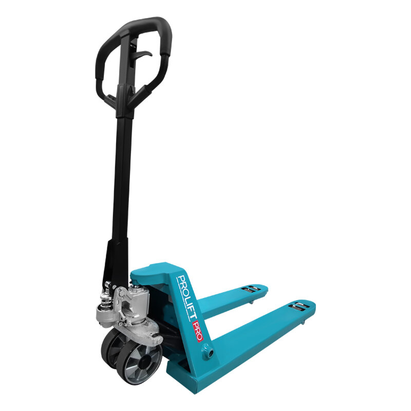 Профессиональная гидравлическая тележка PROLIFT PRO RT25, полиуретановые колеса, грузоподъемность 2500 кг, синяя