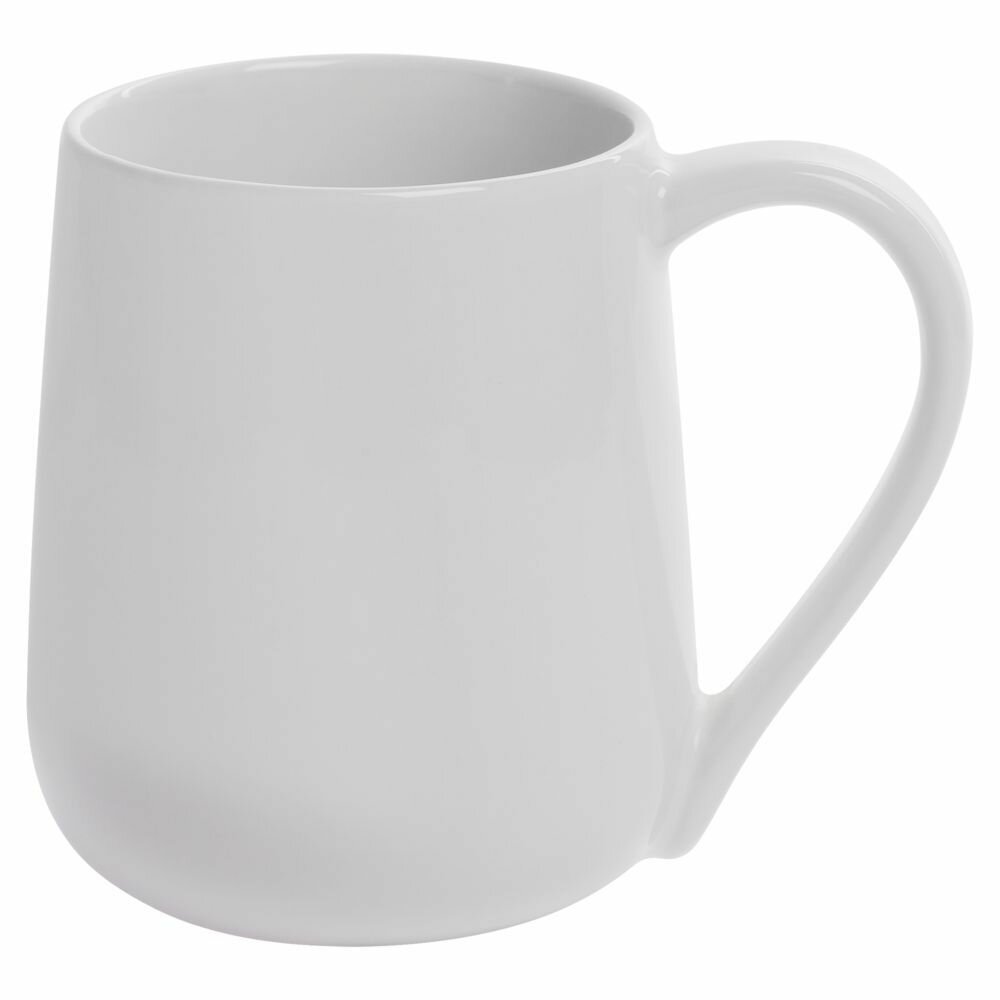 Кружка Sweep, белая, фаянс, 360 мл