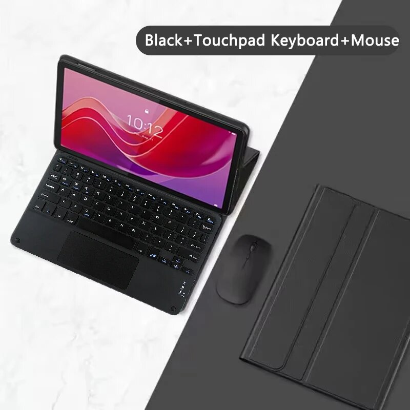 Клавиатура с тачпадом и мышью PULUZ для Lenovo Xiaoxin Pad P12 (12.7") Black D