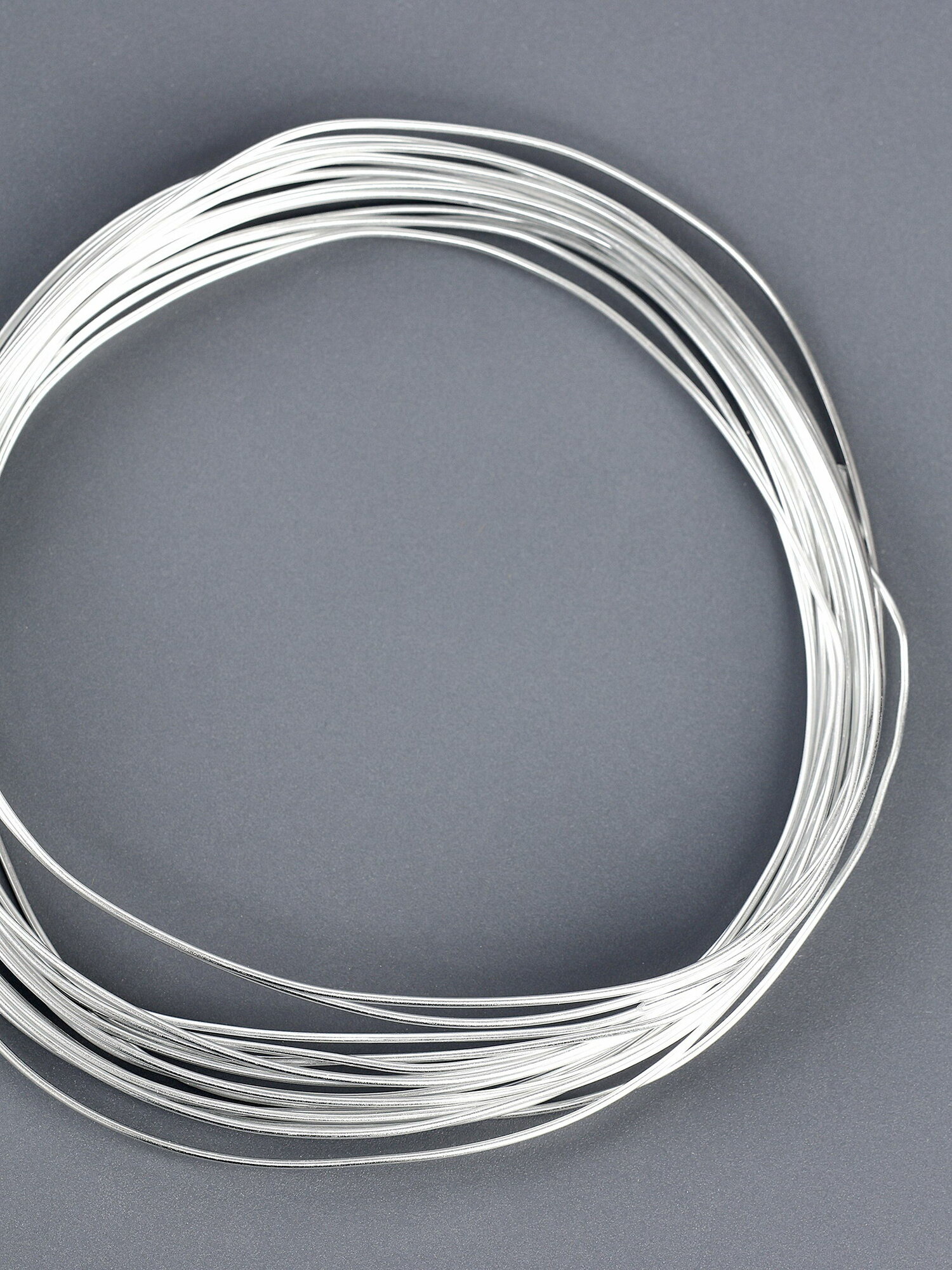 Проволока алюминиевая для поделок и декорирования, 5 м, d=1 мм, серебристая