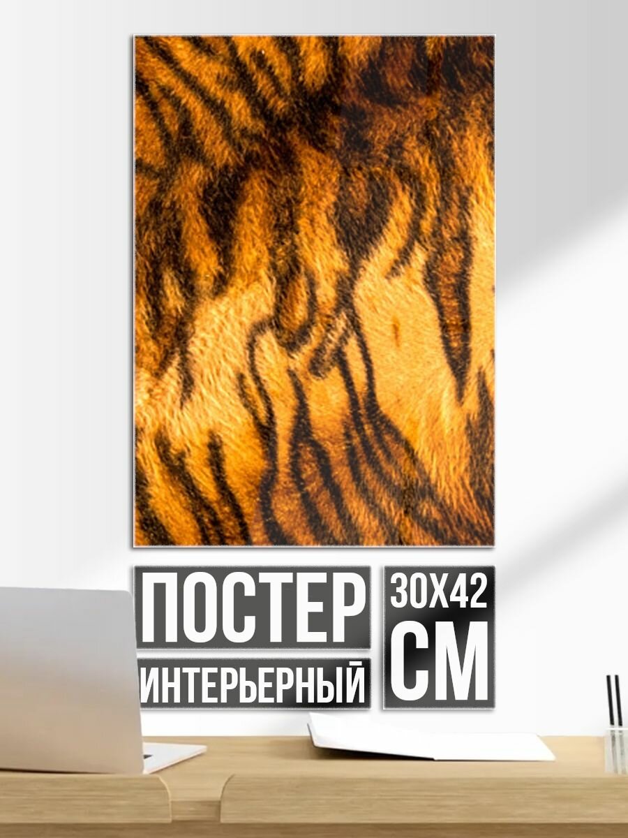 Постер на стену Шкура тигра 2022