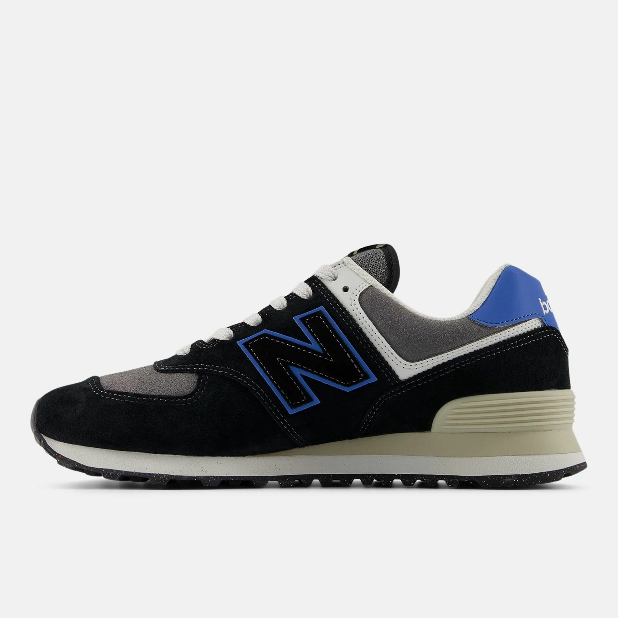 Кроссовки New Balance повседневные, размер RU 40 USm 7.5 СМ 25.5, черный/синий — фото 1
