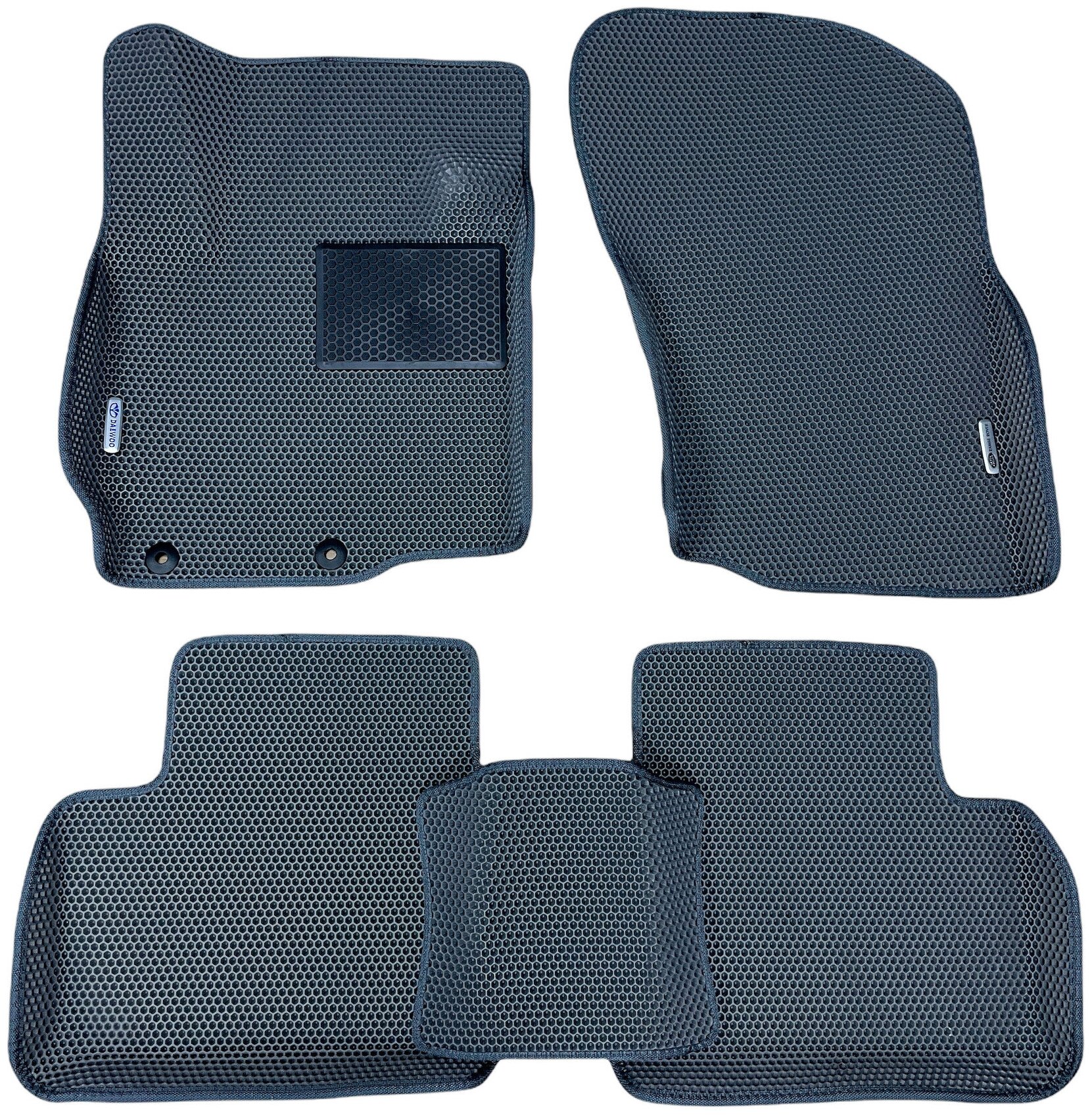 Автомобильные коврики ЕВА / EVA для Mitsubishi Outlander III 2012-2018 / Митсубиси Аутлендер 3 / 3D 3д / с бортами / черный с резиновым подпятником