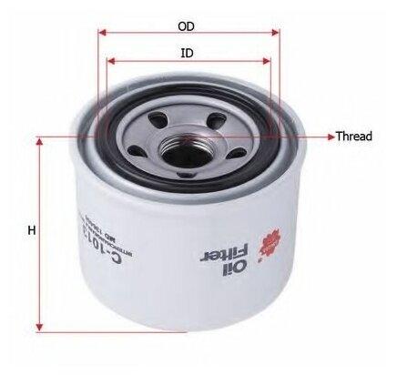 Фильтр масляный Sakura C1013