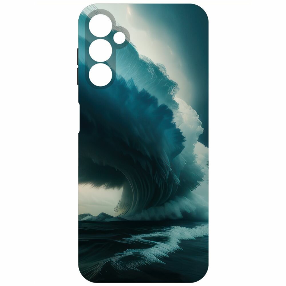 Чехол-накладка Krutoff Soft Case Торнадо для Samsung Galaxy A14 4G (A145) черный