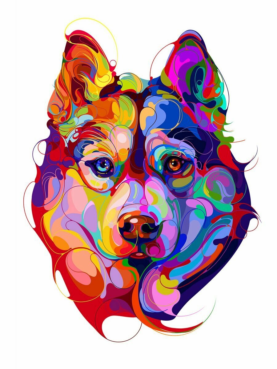 Постер "Dogs art. Хаски"