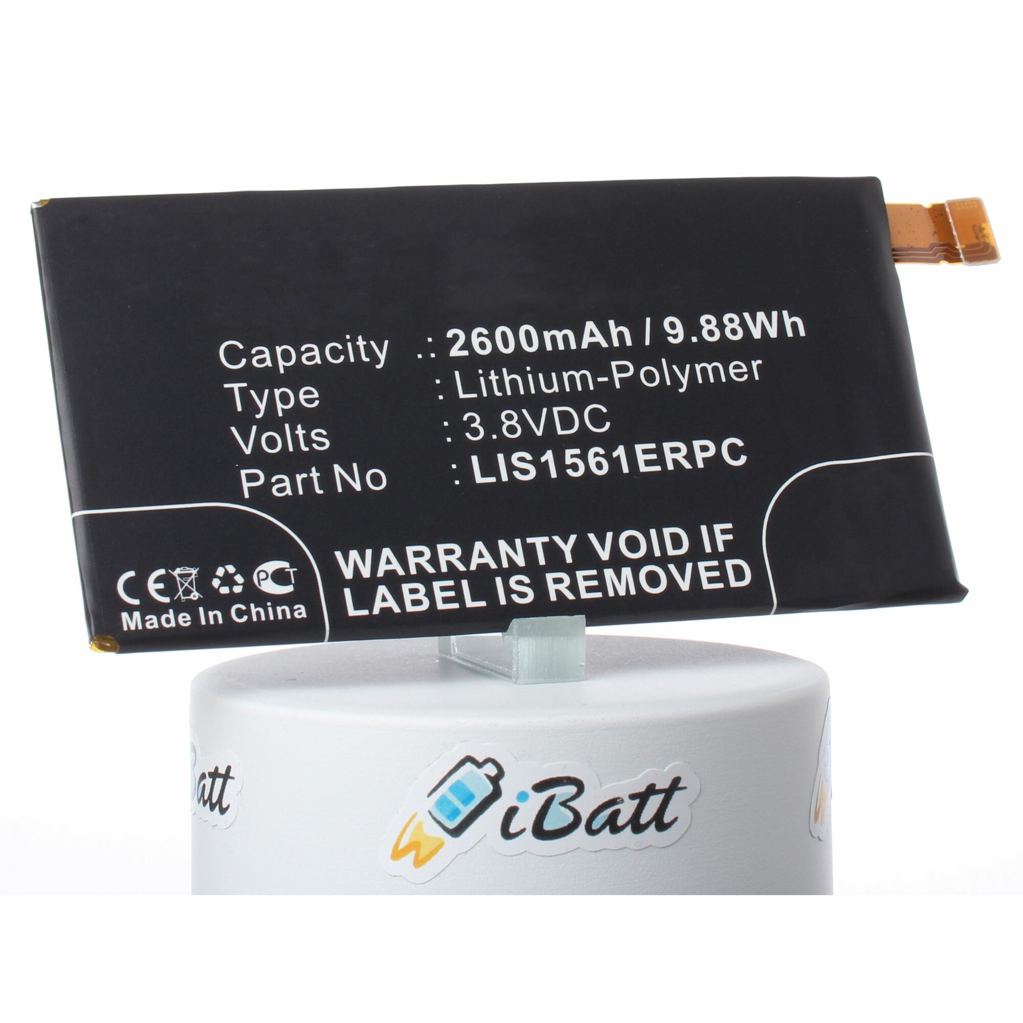 Аккумуляторная батарея iBatt 2600mAh для Sony Ericsson Xperia Z3 Compact, Sony Ericsson Xperia C4