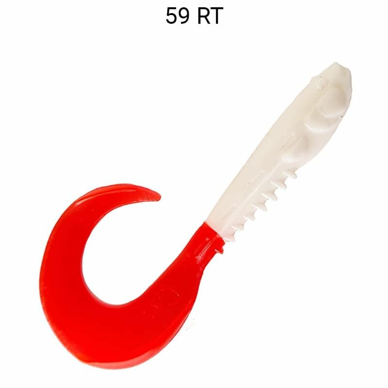 Силиконовые приманки Crazy Fish King Tail 2.5" 27-65-59RT-6, кальмар, 6 шт. Приманка для рыбалки, 63 мм.