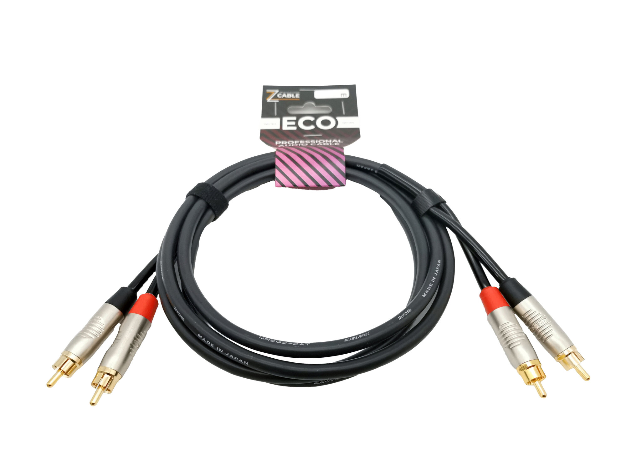 Кабель аудио ZZcable E27-2RCA-2RCA-0200-0, 2хRCA - 2хRCA, 2м (прямой-прямой)