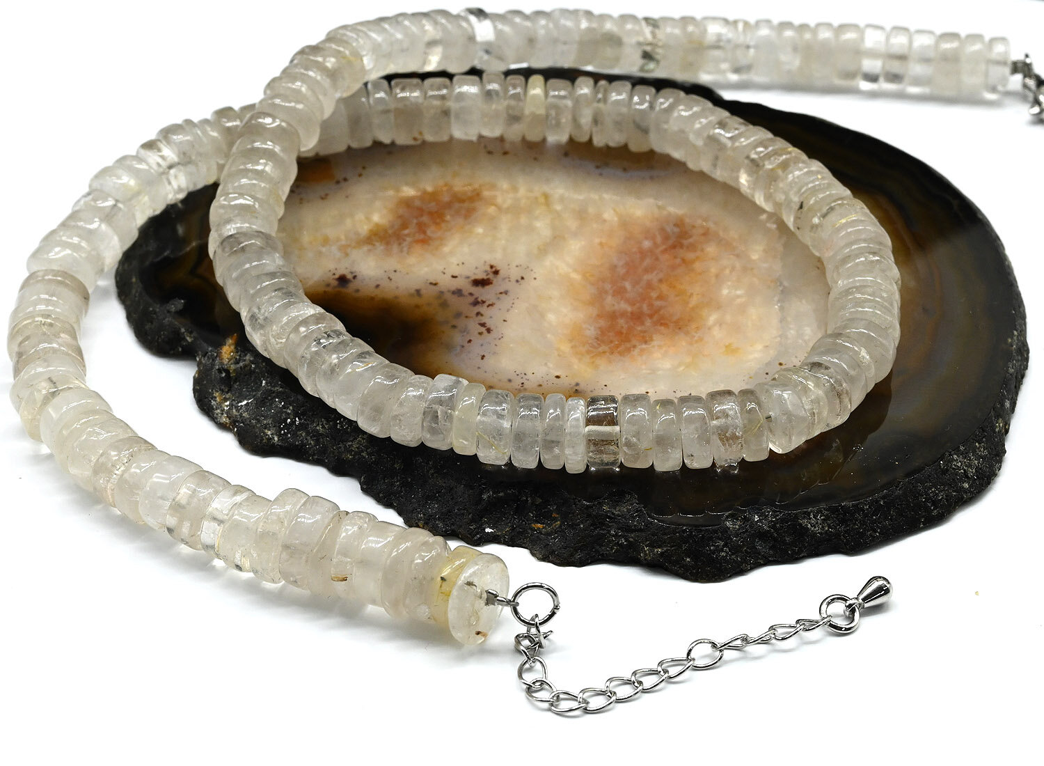 Бусы, горный хрусталь