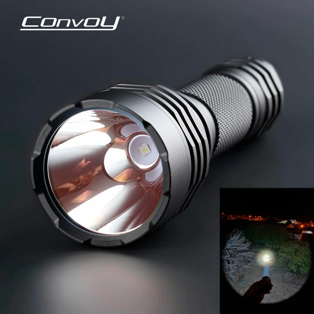 Фонарь Convoy C8+ OSRAM 1150-Люмен, 750 метров, 6500K