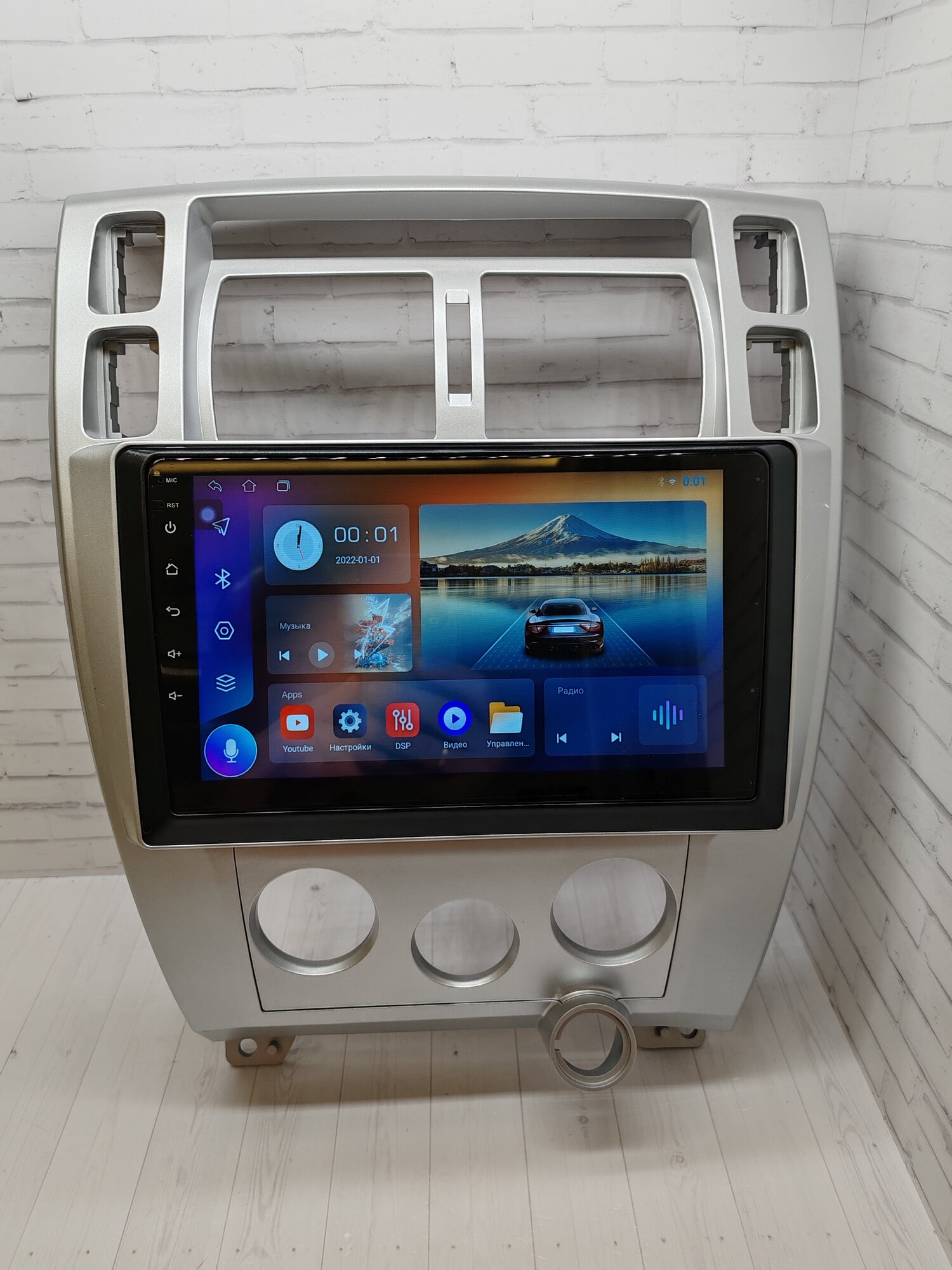 Магнитола андроид 13, QLED экран 9', WiFi, GPS, USB, Блютус, Кулер охлаждения, для Hyundai Tucson 2004-09 год