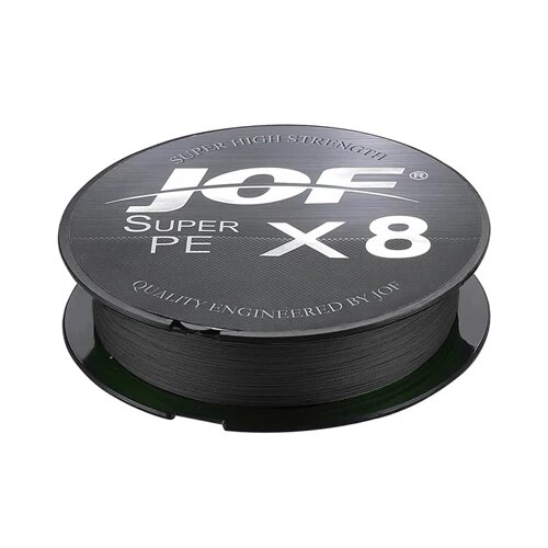 Плетеная леска JOF Super PE X8, Black, 0.28mm, 40lb, 150m