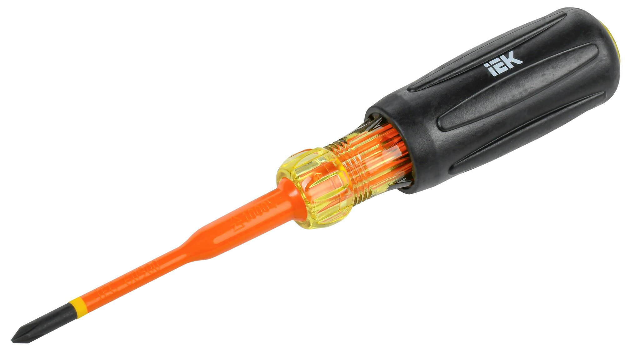 Отвертка IEK ARMA2L 5, диэлектрическая, Phillips PH1х80, SLIM, длина 175мм