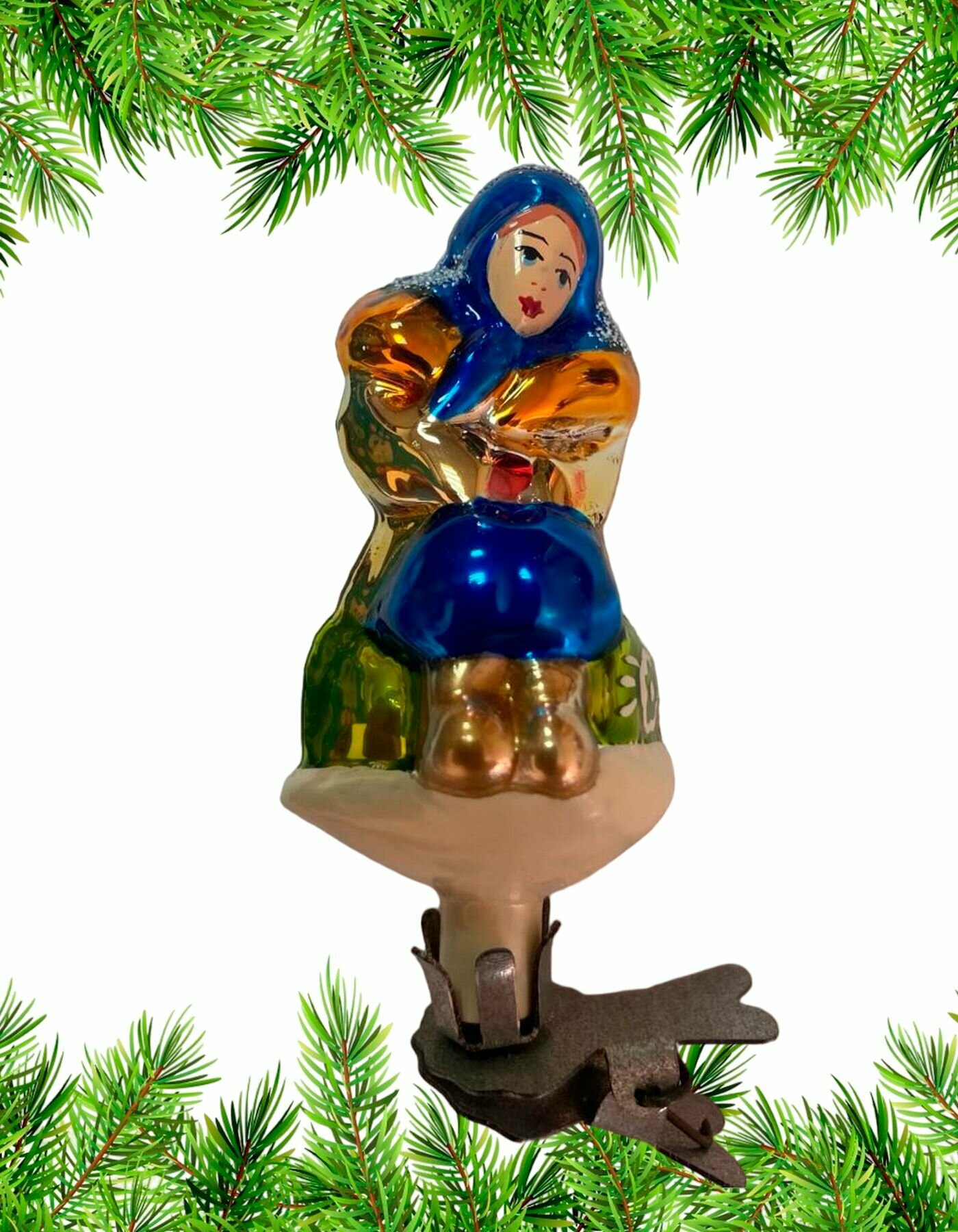 Игрушка на елку Настенька ("Морозко") 7см копия игрушки 1960