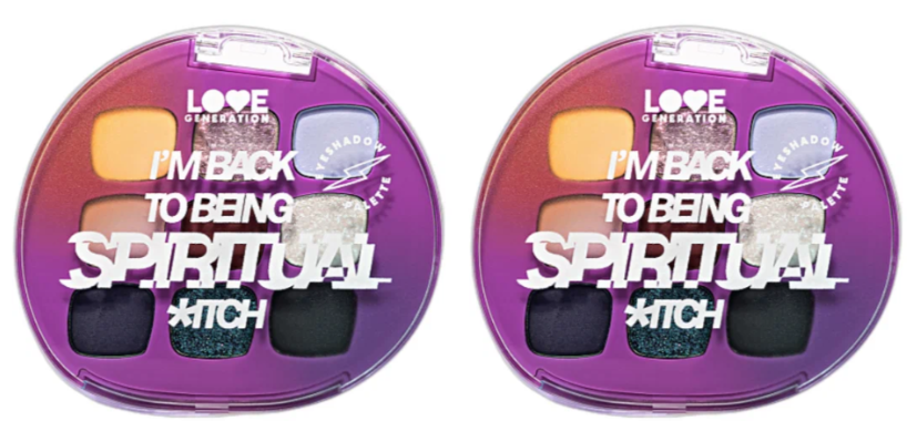 Палетка теней для век Love Generation I’m back to being spiritual *itch, 01 9 оттенков, 7,2 гр, 2 шт