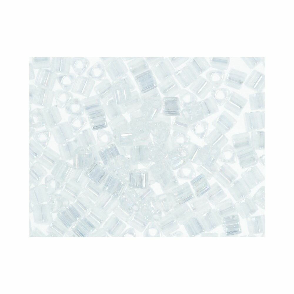 Бисер Япония "TOHO" 11/0 TRIANGLE №2 2.2 мм 5 х 5 г №0161 прозрачный/перламутр
