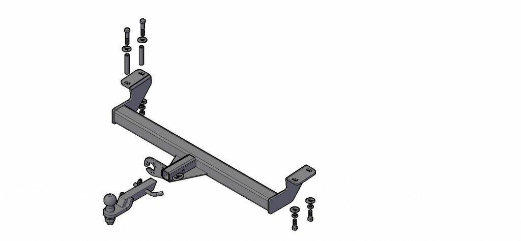 Фаркоп для Chery Tiggo Т11 (2WD) 2012-2013 (рестайлинг) (без электрики) (паспорт и сертификат) Трейлер.8221