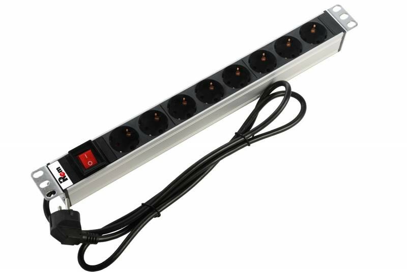 Блок распределения питания Rem R-16-8S-V-440-3 гор. размещ. 8xSchuko базовые 16A Schuko 3м