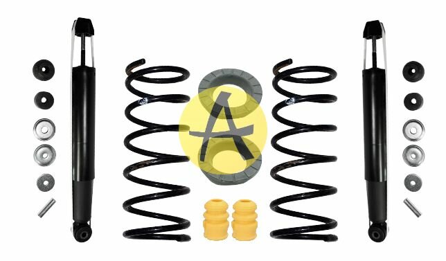 Комплект задней подвески амортизаторы + пружины + отбойники на Ssang Yong Kyron все / Actyon / Actyon Sports - 2011