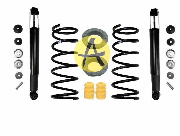 Комплект задней подвески амортизаторы MANDO (Корея) + пружины + отбойники на Ssang Yong Kyron все / Actyon / Actyon Sports - 2011