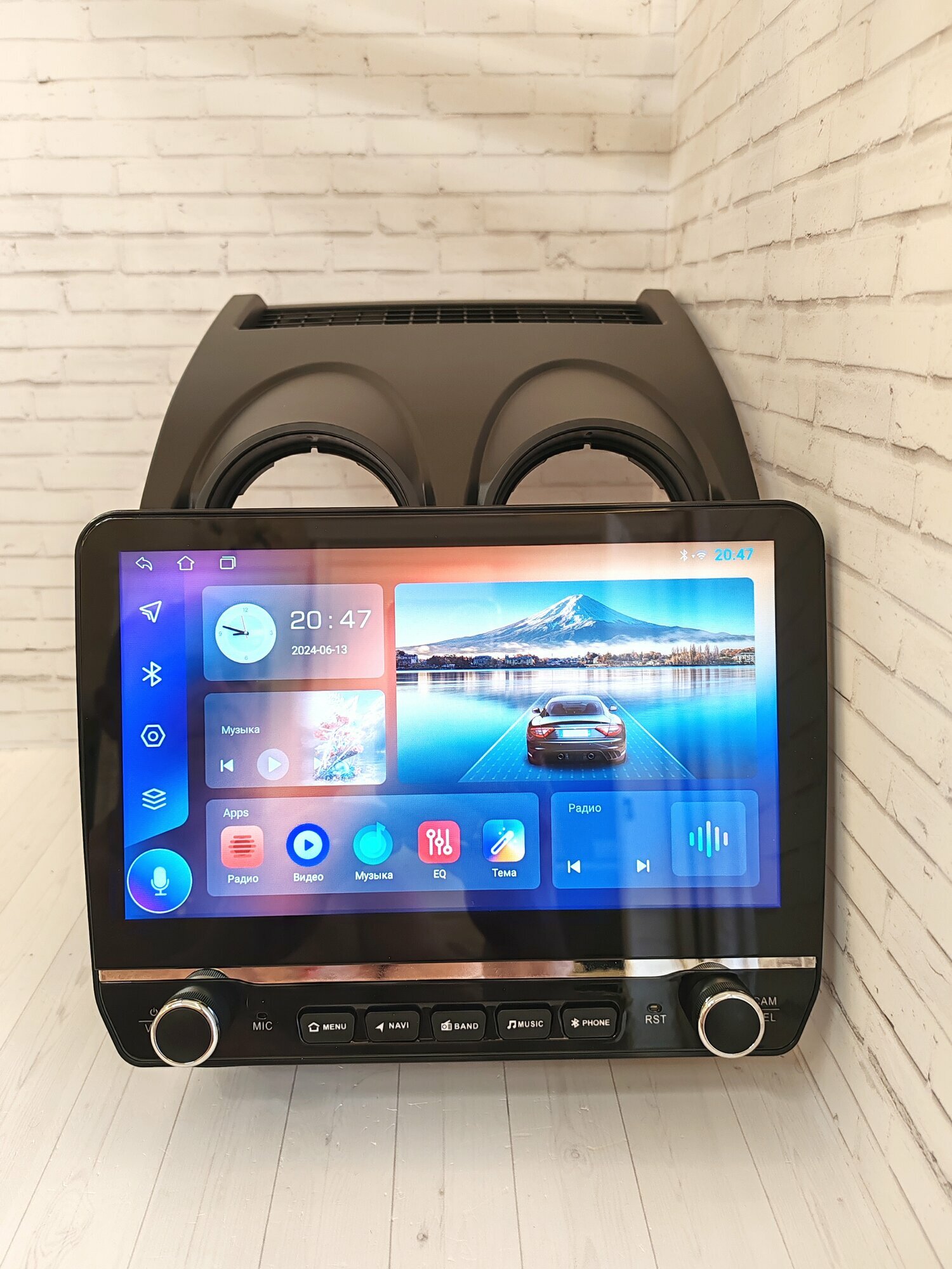 Магнитола андроид с крутилками для Nissan Qashkai-1 J10 2007-14г/ 4+64гб/Android-Auto/CarPlay