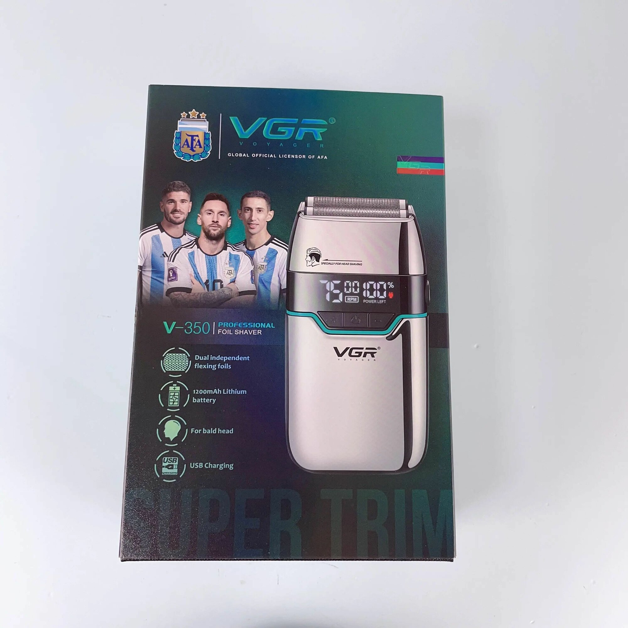 Профессиональная электробритва-шейвер для сухого и влажного бритья / V 350