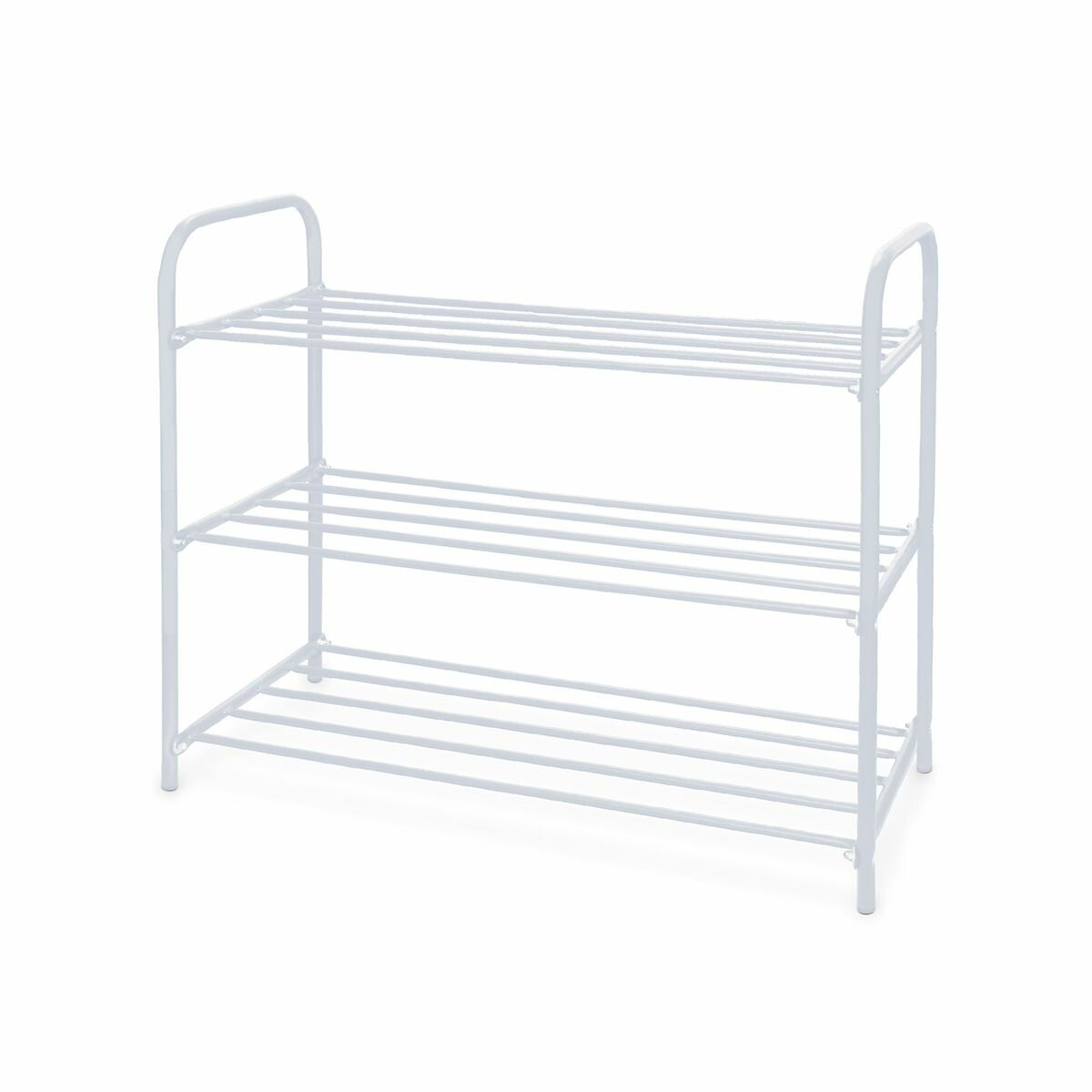 Этажерка для обуви Ника Комфорт 3, 3 полки, 79 x 33 x 59 см, матовый серый