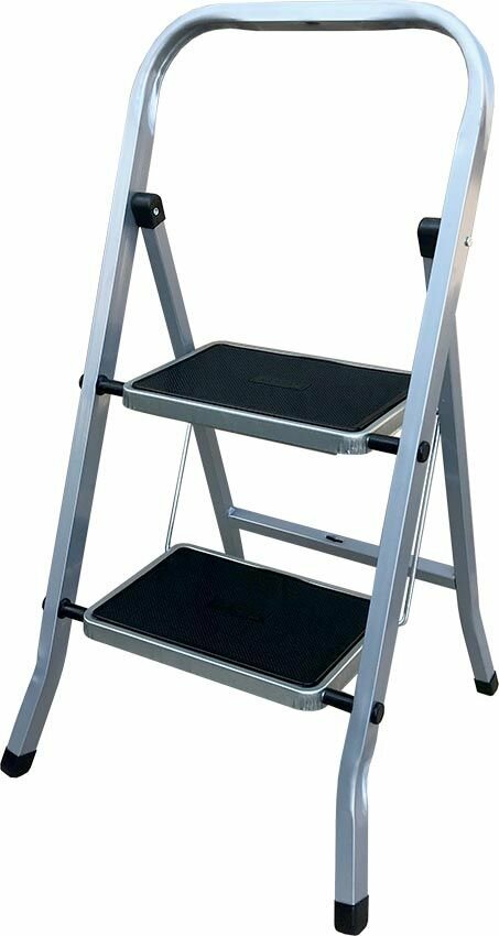 Стремянка Стальная Sevenberg Nova С 2-Мя Широкими Ступенями Рабочая Высота 2.45 М.