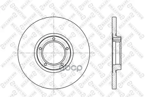 Диск тормозной передний Stellox арт. 6020-2523-SX