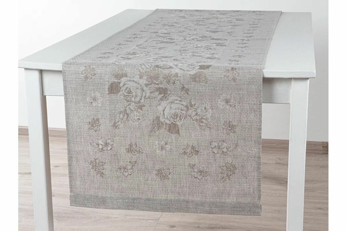 Рушник Оршанского льнокомбината "Франсуаза", 50 см х 170 см, 100% лен, серый