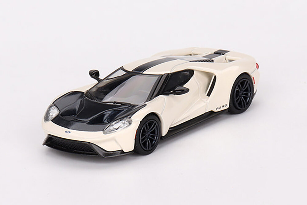 Модель коллекционная MINI GT Ford gt 64 prototype heritage edition 2020 white/black (длина модели 6-10 см)