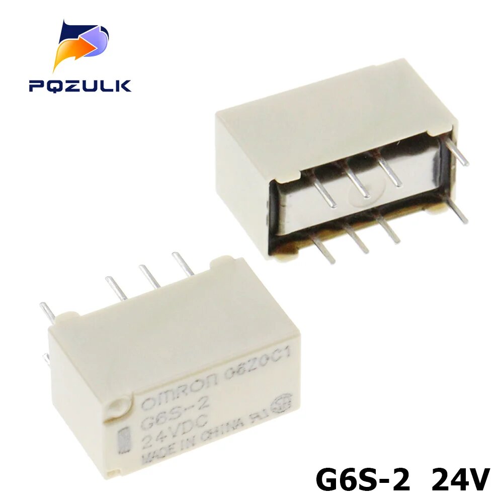 Реле PQZULK G6S-2 5В/12В/24В 8 контактов 24V