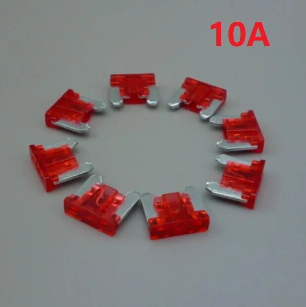 20 шт. для мини-размера, автомобильный предохранитель MICRO для Mazda, Mitsubishi, для Toyota Hyundai Nissan Honda 5A 7.5A 10A 15A фиолетовый/фиолетовый