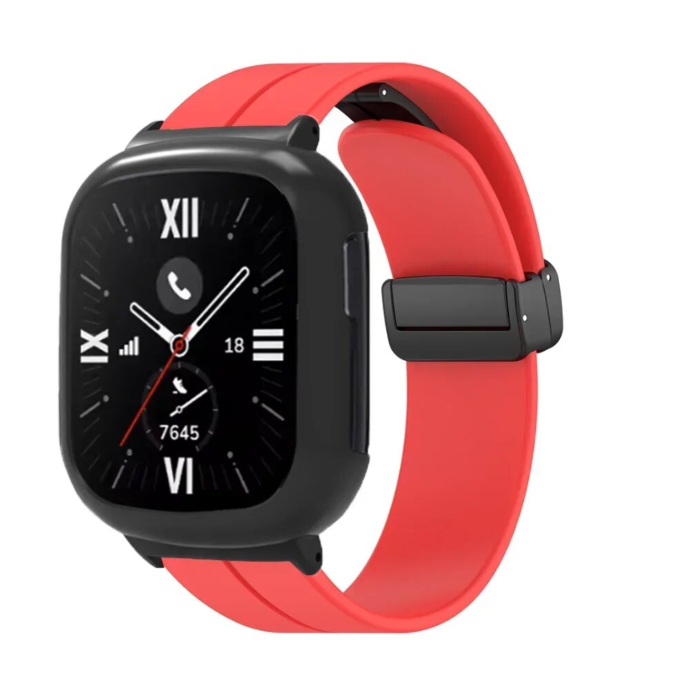 Умные часы FIFATA, красный силиконовый ремешок, Honor Watch 4