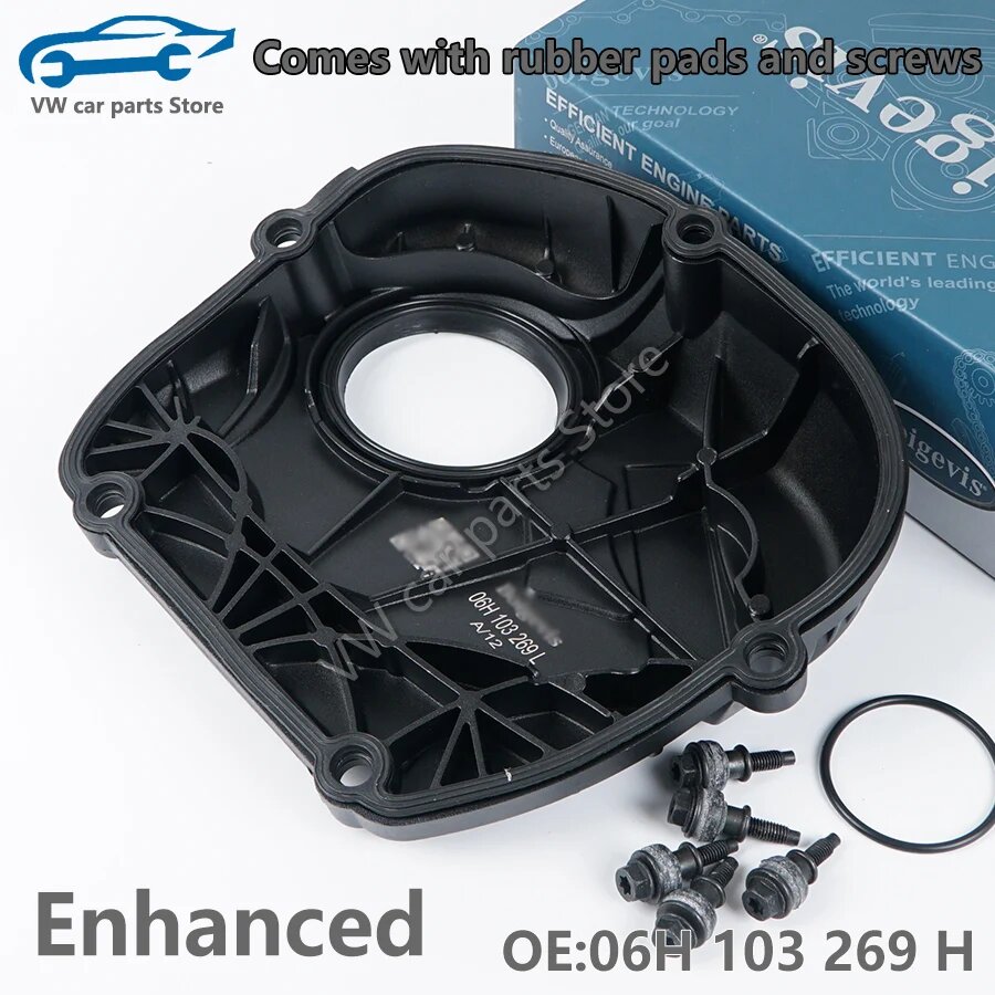 06Х 103269 H Алюминий EA888 GEN2 Верхняя крышка цепи ГРМ двигателя для Audi A3 A4 A5 A6 Q5 TT VW CC Eos GTI Jetta 2.0T 06H 103 269 L Enhanced Aluminium