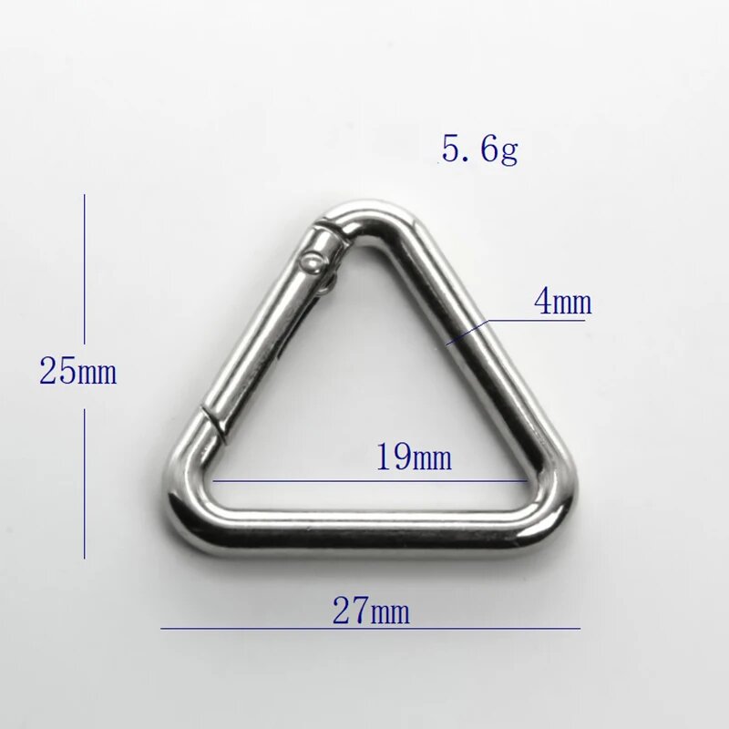 Пружинное Кольцо о-образный треугольник открытая кожаная сумка ремень пряжка соединитель ключ подвеска защелка триггерный крючок