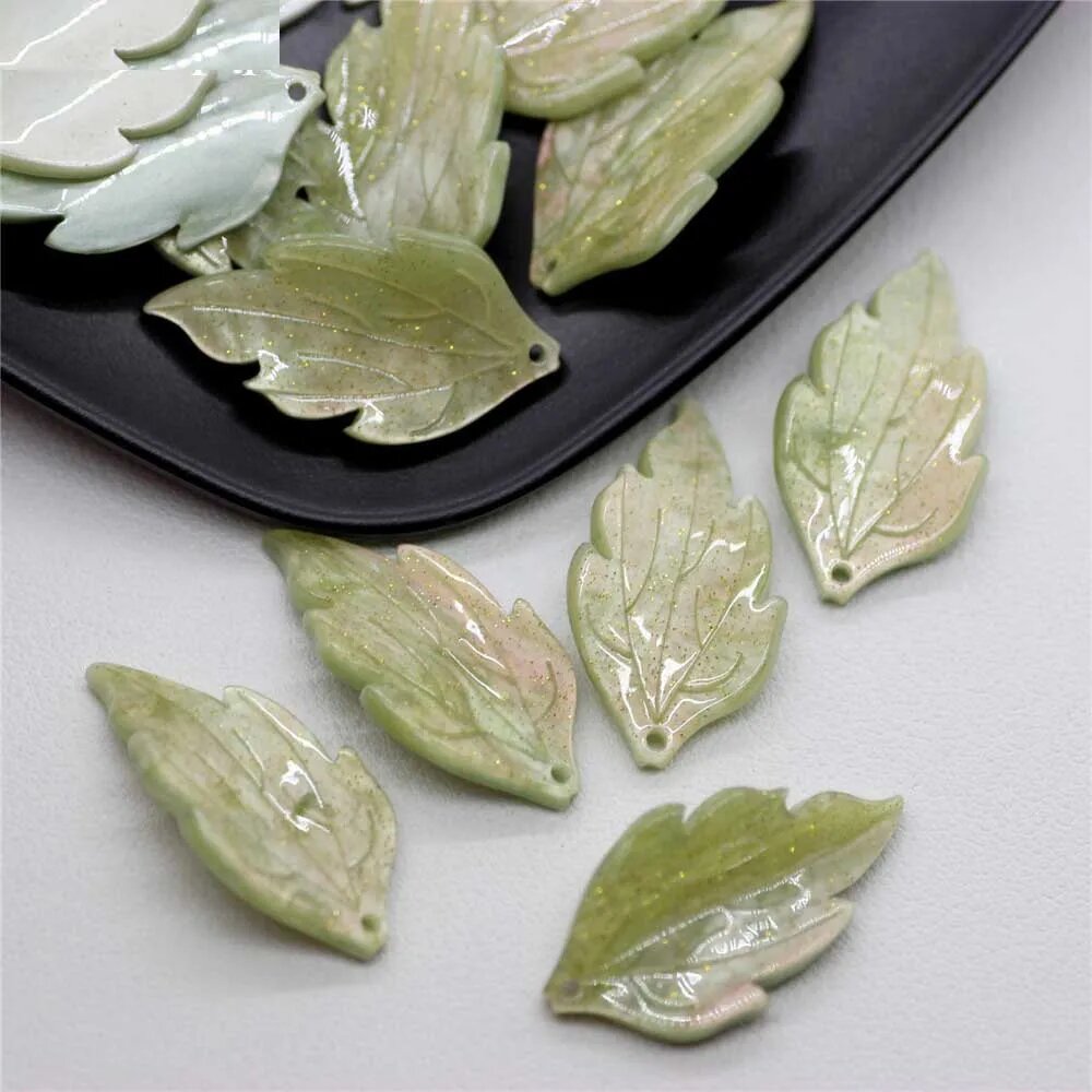 Подвески из акрила в форме листьев, 10 шт. 3 771