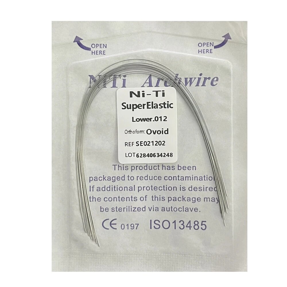 Ni-Ti Archwire SuperElastic Lower .012 Ortho Ovoid
