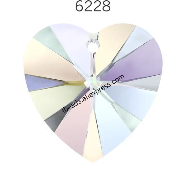 Подвеска Swarovski XILION сердце из хрусталя 10.3x10mm (1 piece), Crystal 001 AB