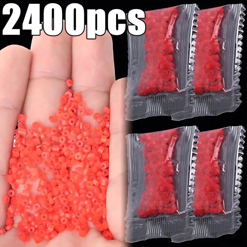 Резинки для рыбалки красные 800pcs