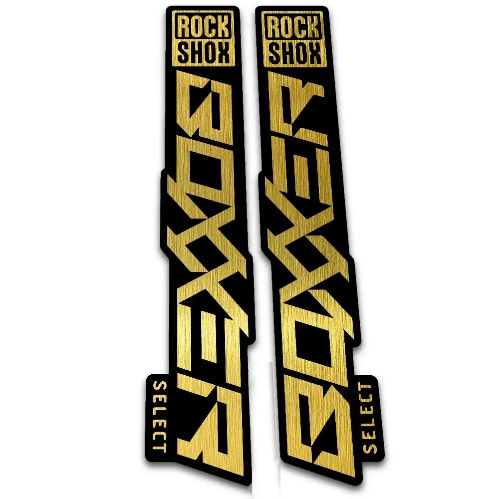 Для Rockshox BOXXER Select 2020-23 горный велосипед MTB наклейки на вилку Brushed Gold